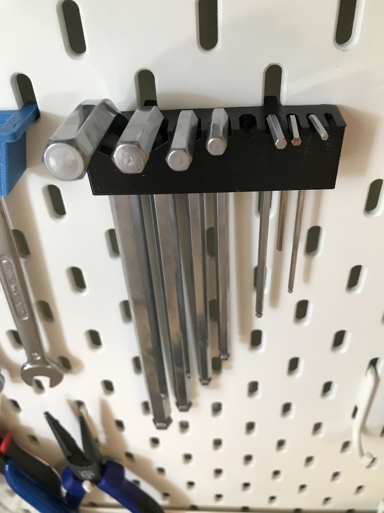 Free 3D file Skadis Hex Key / Allen Key Holder 🔑・3D printer model to ...