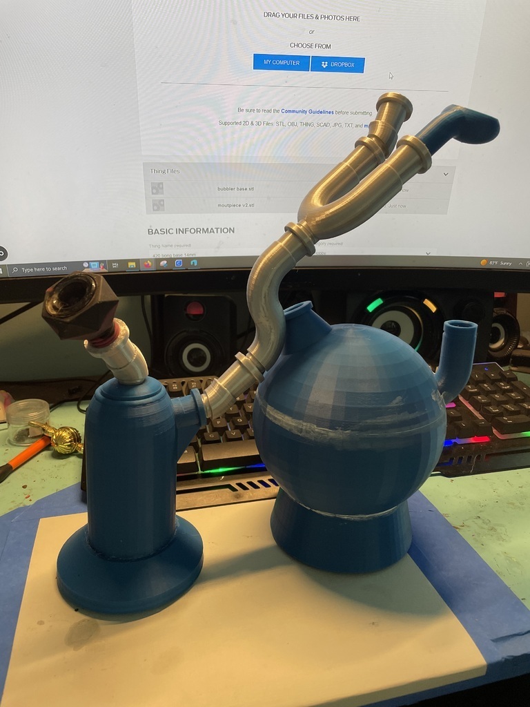 Free 3D file 420 bong base 14mm・3D printing design to download・Cults