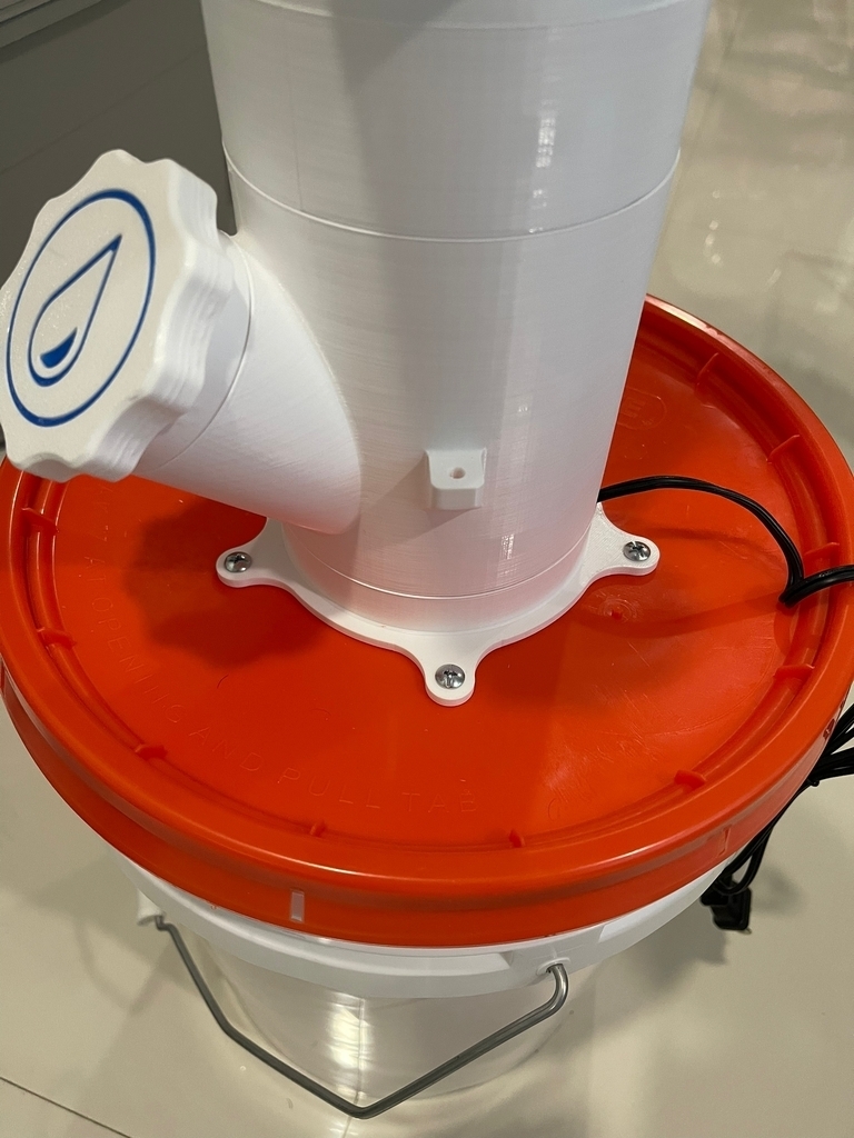 Free 3D file Bucket lid adapter with 5 anchor points・3D printing idea ...