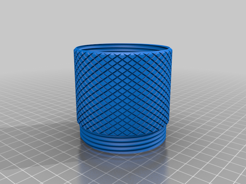 Free 3D file Modular screw-top cylinder with knurled surface ...
