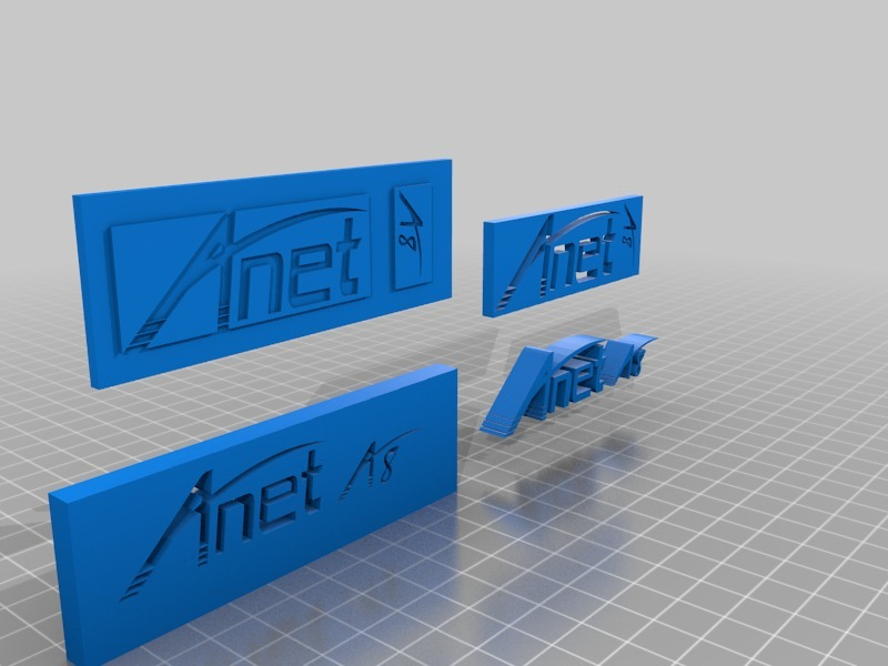 Free 3D file ANET A8 logo・3D printable model to download・Cults