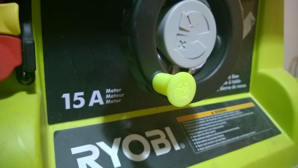 Free 3D file Ryobi table saw knob・3D printable object to download・Cults