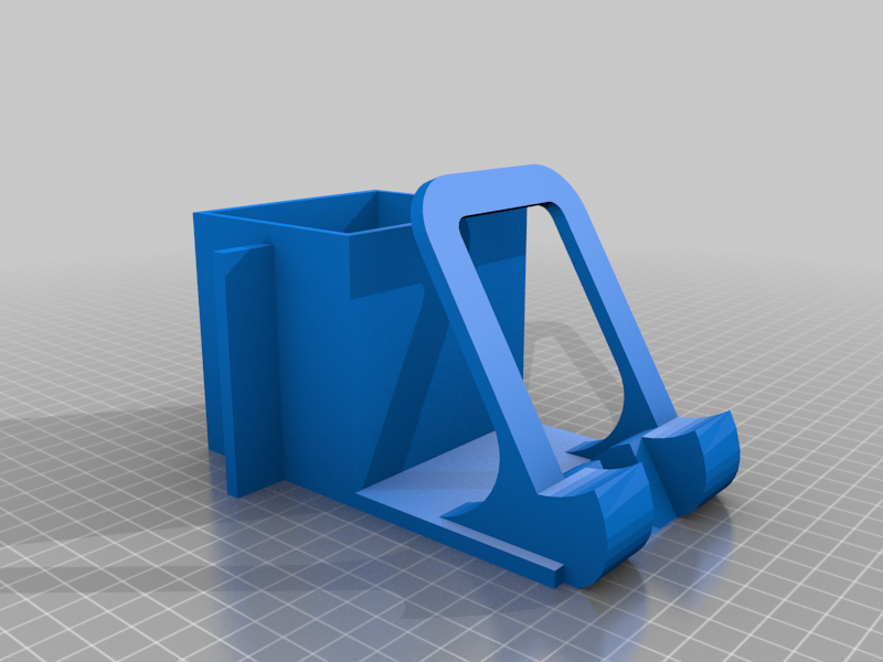 Free 3D file Cell Phone holder with storage・3D printer design to ...
