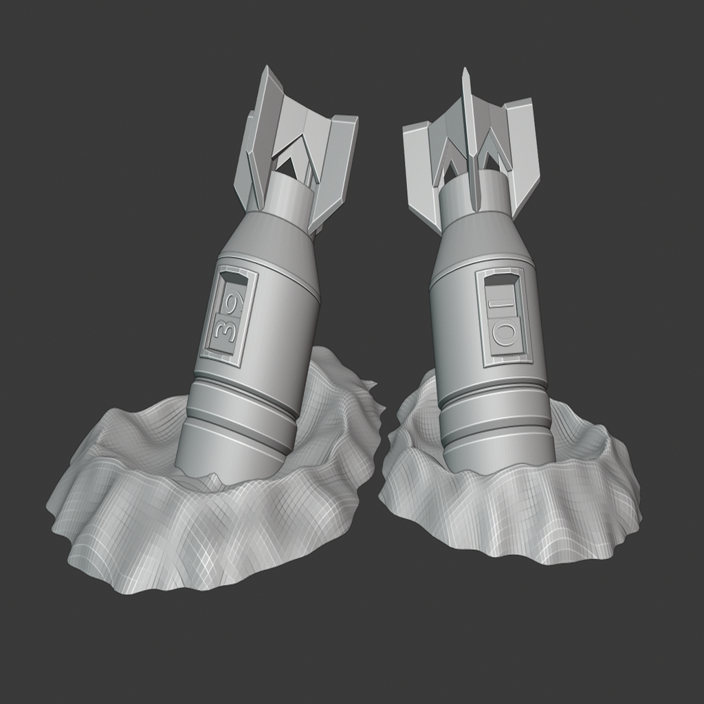 Free 3D file Immersive Counters - Unexploded Bombs・3D print design to ...