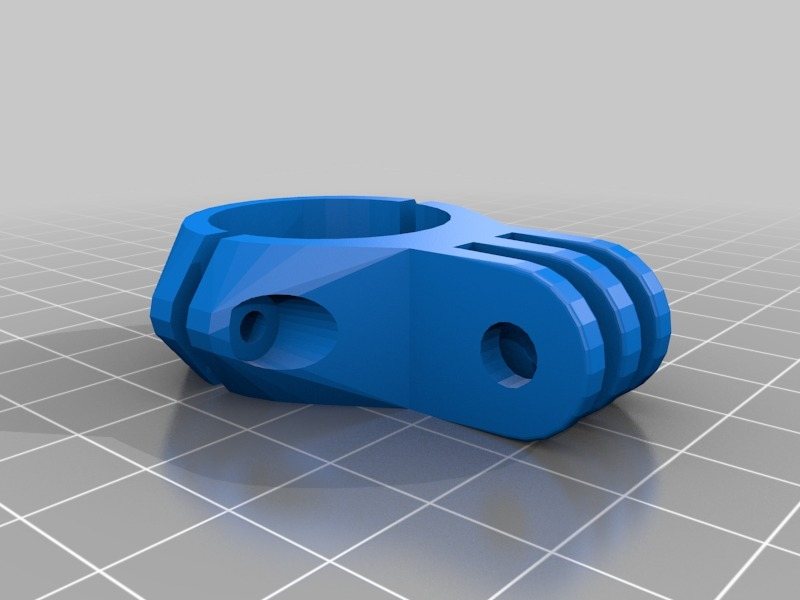 Free 3D file 25 mm clamp triple 0 GoPro like・3D printable object to download・Cults