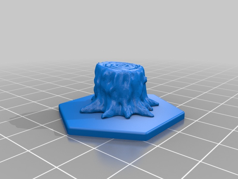 Free 3D file Tree Stump on Hex 2・3D printing idea to download・Cults
