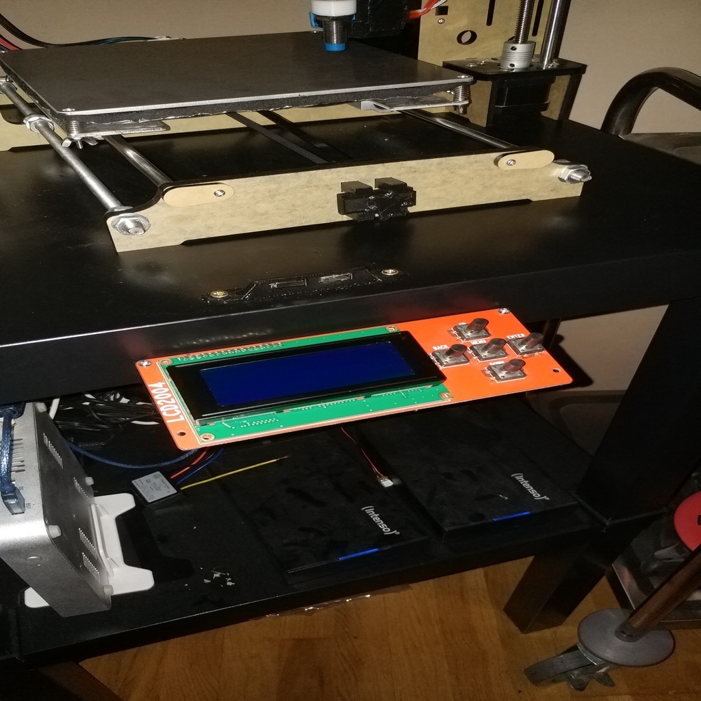 Free 3D file LCD 2004 Display Holder (e.g. Anet A8)・3D printer model to download・Cults