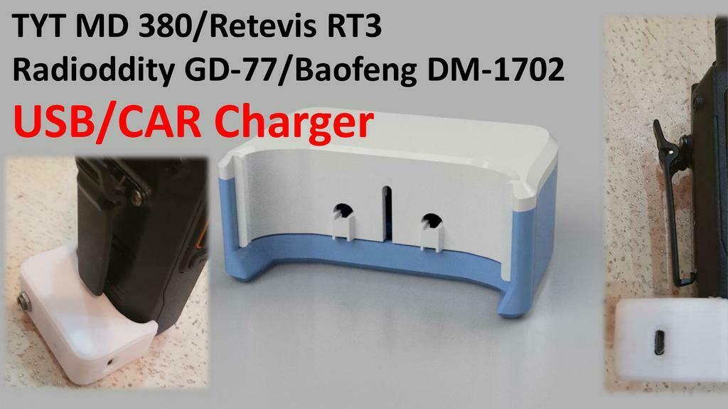 Free 3D file TYT MD 380, Retevis RT3, Radioddity GD-77 USB / Car ...