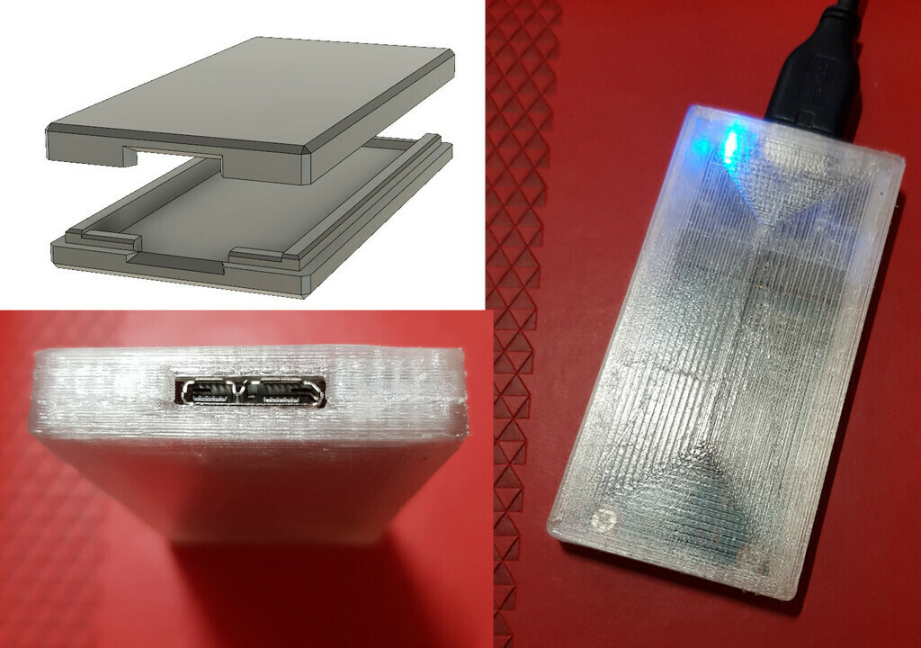 Free 3D file mSATA to USB 3 adapter case・3D print object to download・Cults