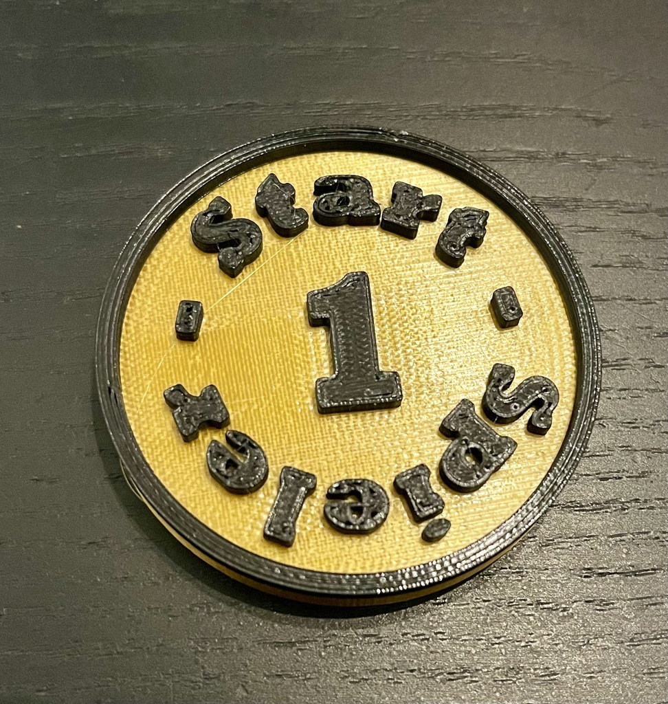 Free 3D file Startspieler Coin Token Münze・3D printer design to ...