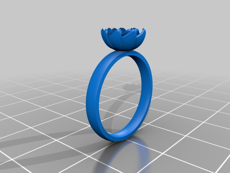 Free 3D file Flowery Ring・3D print design to download・Cults