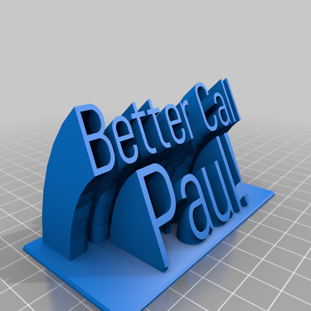 Free 3D file Better Call Paul・3D print model to download・Cults