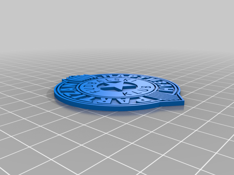 Archivo 3D gratis FK Partizan logo emblem 🏈・Plan de la impresora 3D ...