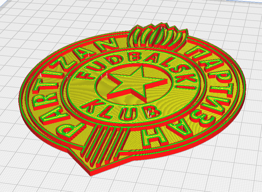 Archivo 3D gratis FK Partizan logo emblem 🏈・Plan de la impresora 3D ...