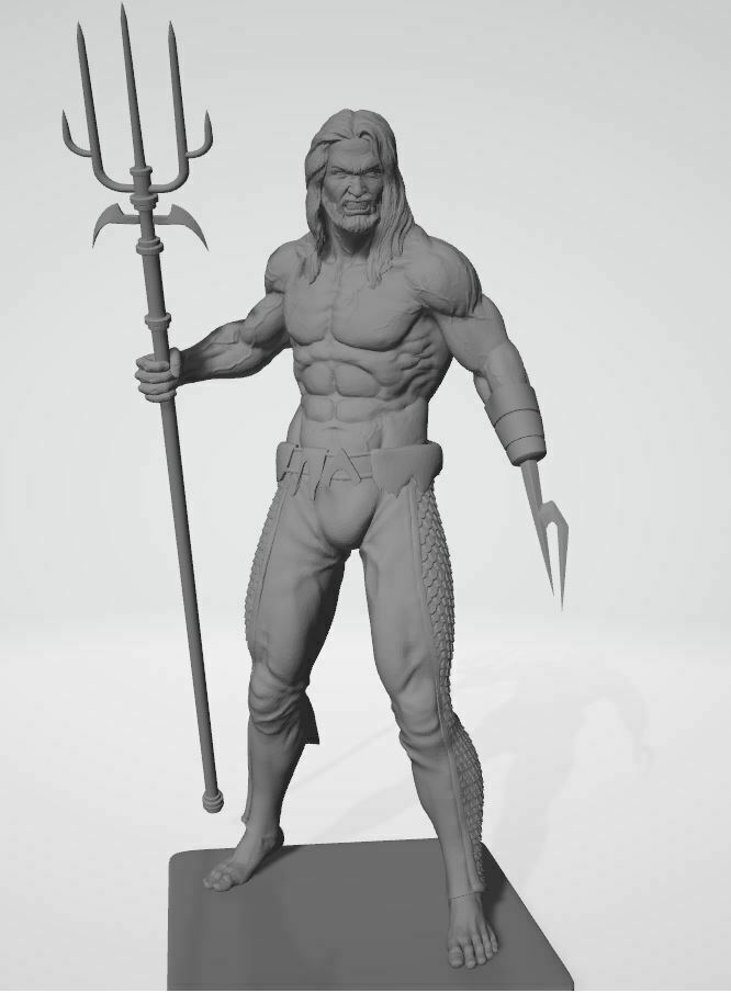 Бесплатный 3D файл Аквамен DC Comics・Модель 3D-принтера для загрузки・Cults