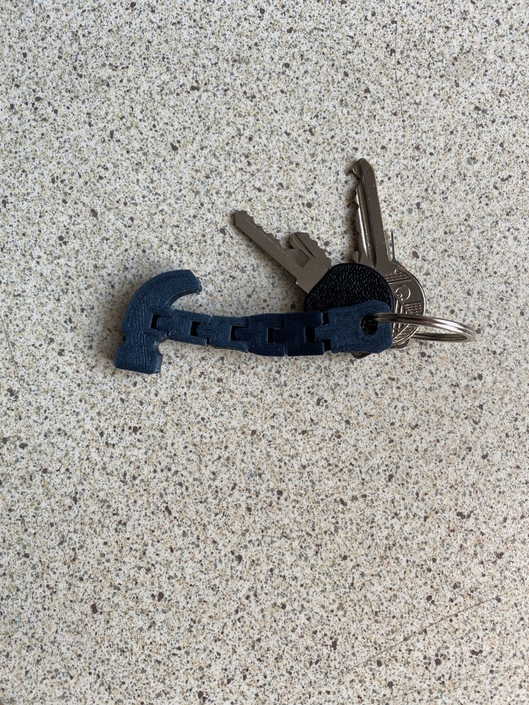 Archivo 3D gratis Flexi Hammer Keychain・Plan imprimible en 3D para ...
