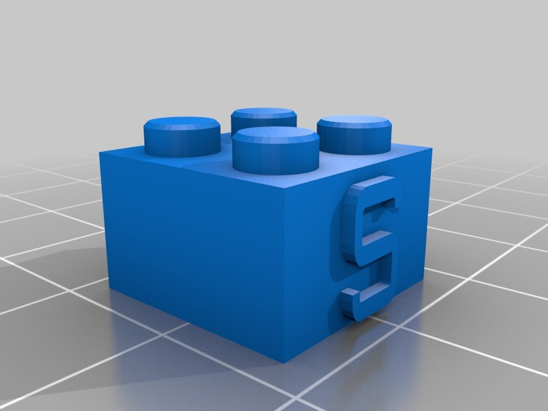 Free 3D file Lego Block with S・3D printable model to download・Cults