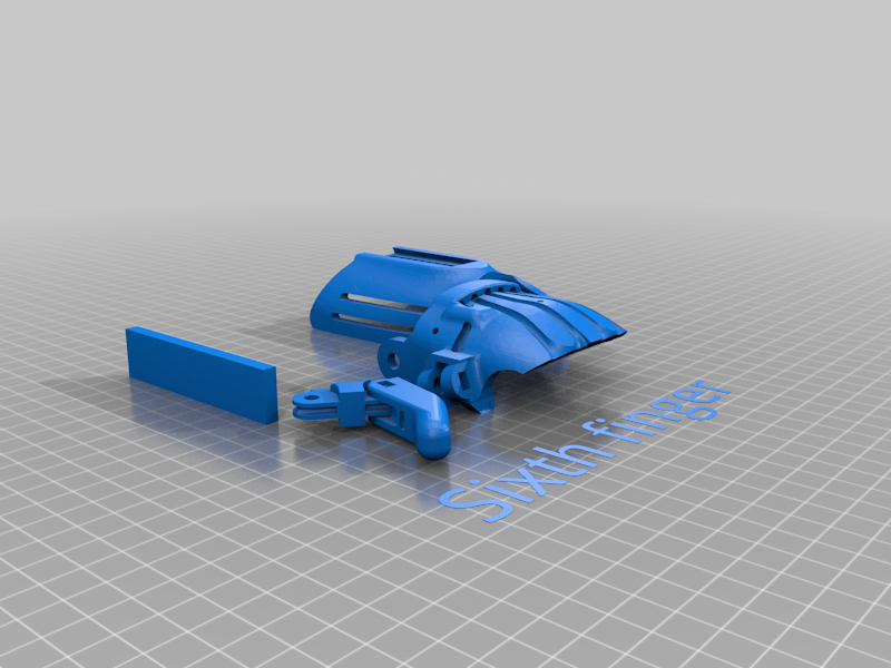 Free 3D file Sixth Finger (Based on E-nable Raptor hand)・Model to ...