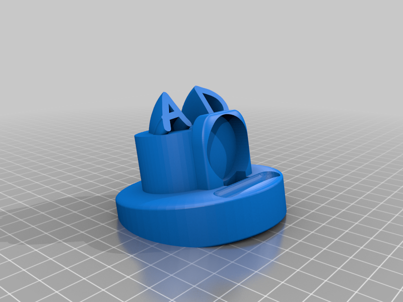 Free 3D file Parametric Text Apple Watch Charge Stand - Charger port ...