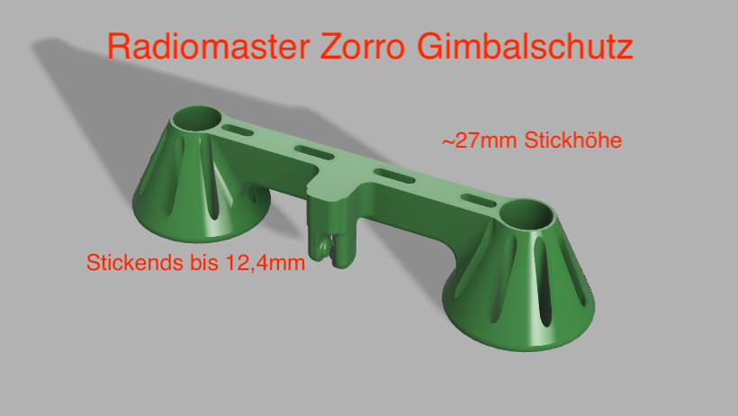 Файл STL Radiomaster Zorro Gimbal Protection #1 TPU・Модель 3D-принтера ...