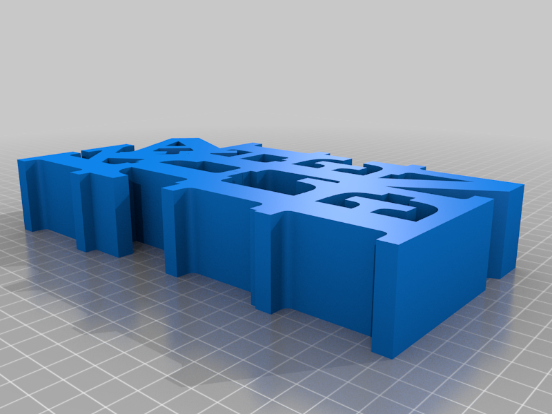 Free 3D file Kathleen Variable WORD Sculpture・3D printer design to ...