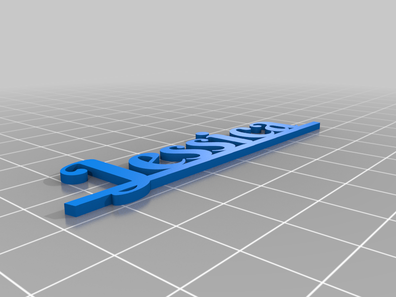 Free 3D file Jessica Name Ornament・3D printer model to download・Cults