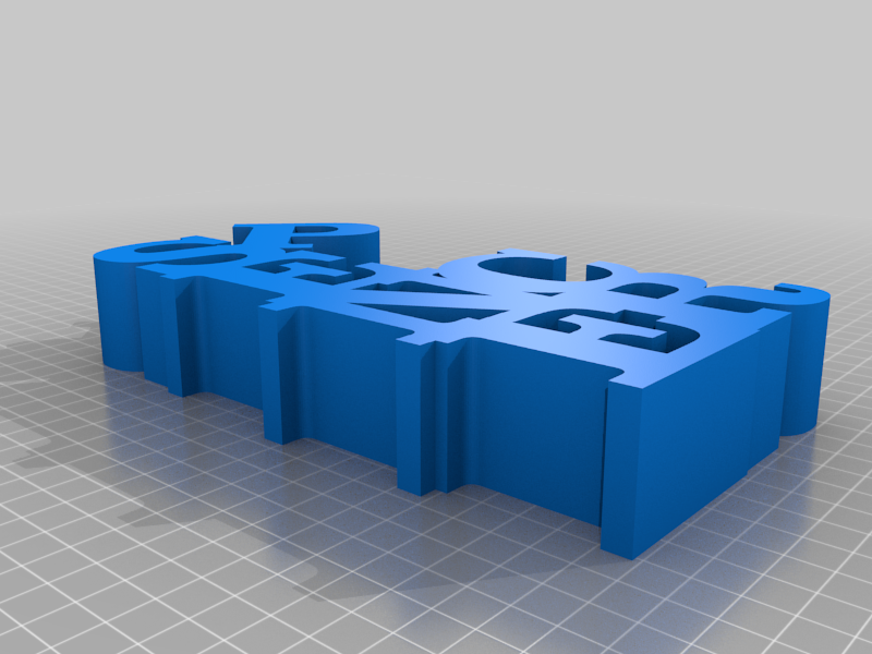 Free 3D file Spencer WORD Sculpture・3D print object to download・Cults
