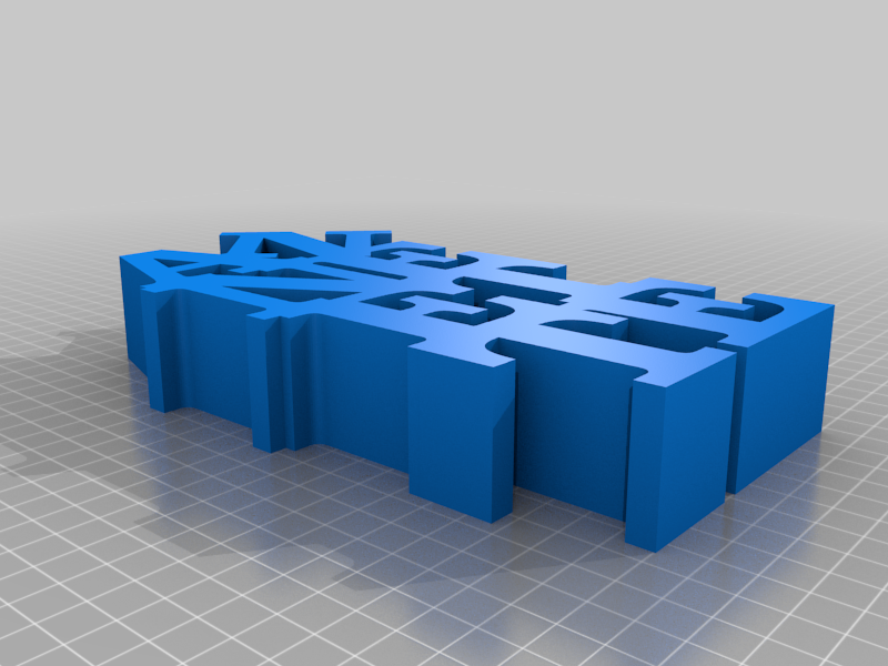 Free 3D file Annette Variable WORD Sculpture・3D printing template to ...