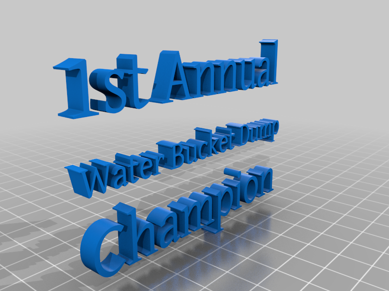 Free 3D file Water Bucket Dump Champion Trophy・3D print design to ...