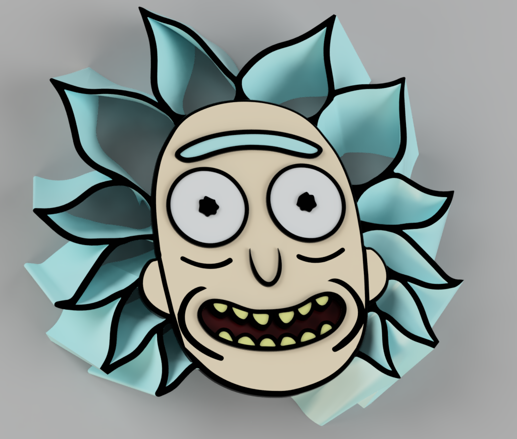 Free 3D file Fan Showdown - Fan Rick! - Rick and Morty 🔌・3D print ...