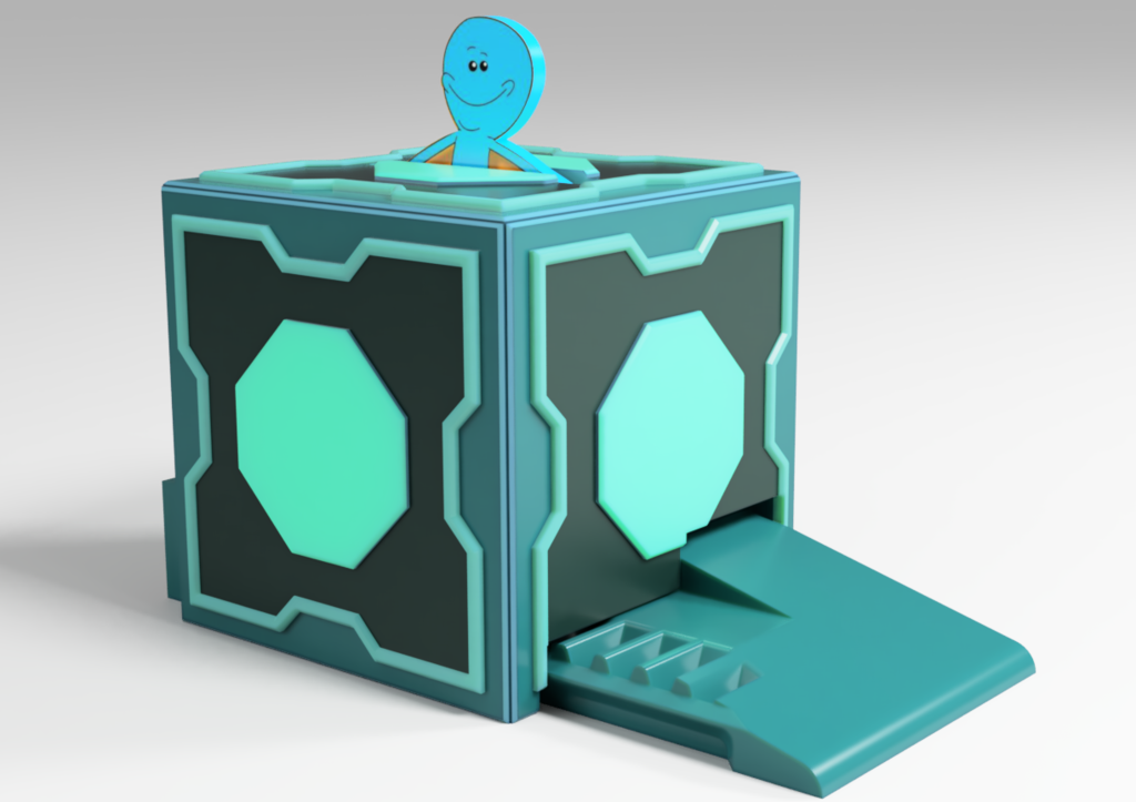 Archivo 3D gratis Mr. Meeseeks Box Tope de Puerta - Popup ...