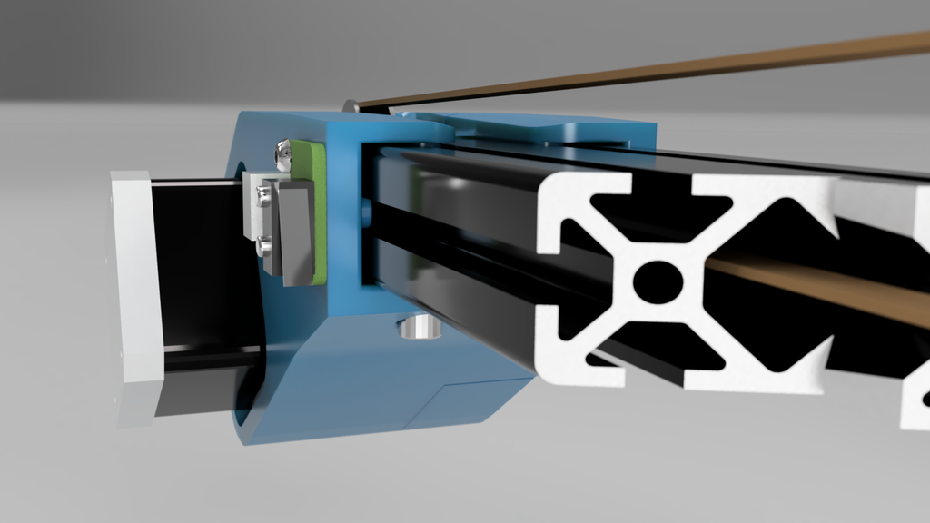 Free 3D file Stepper Motor Drop Mount for 2040 Aluminum Extrusion (Y ...