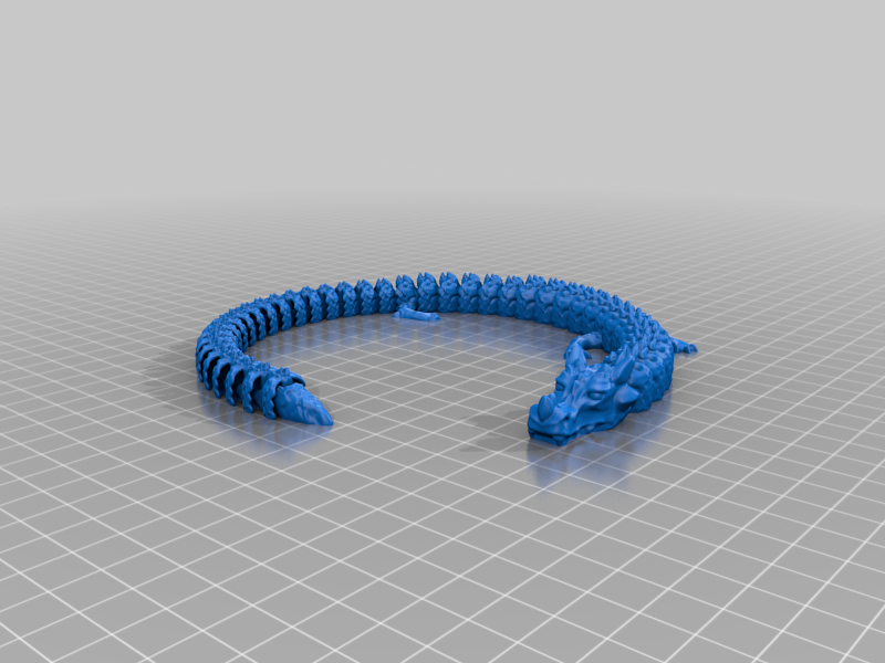 Free 3D file FIxed tail dragon・3D printing idea to download・Cults