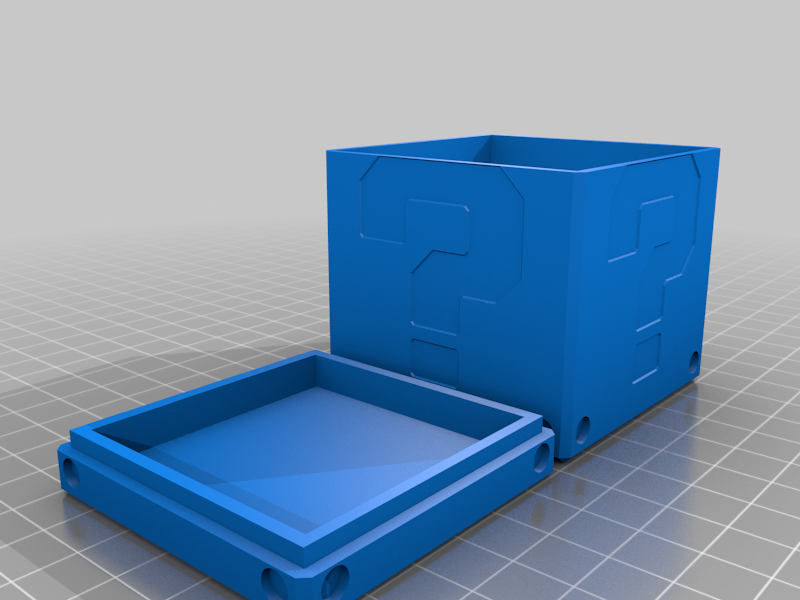 Free 3D file Mario Question Mark Block Container ・3D printable model to ...