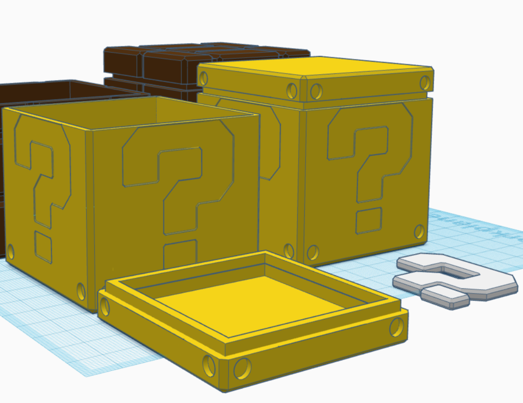 Free 3D file Mario Question Mark Block Container ・3D printable model to ...