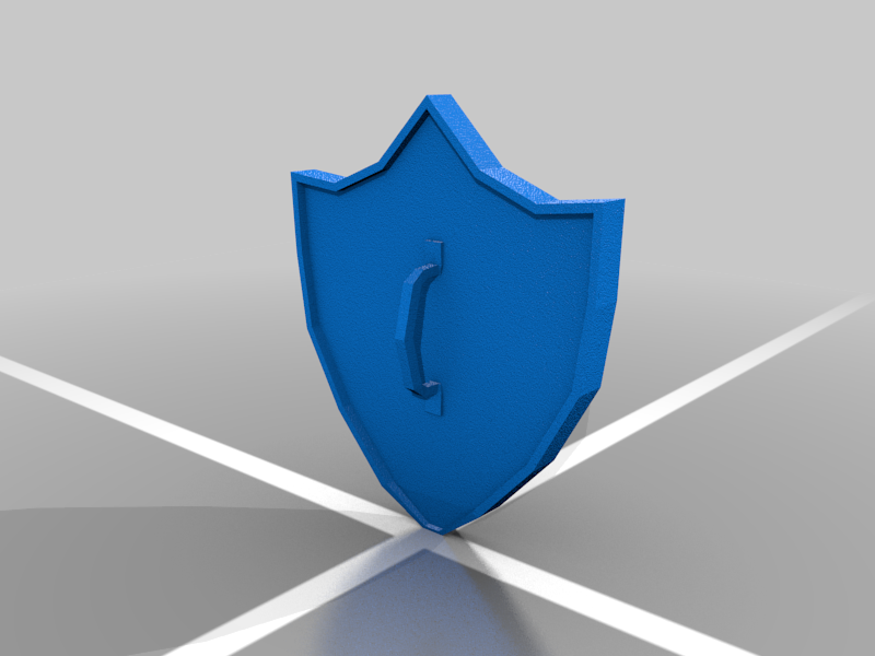 Free 3D file a set of low-poly shields・3D printing model to download・Cults