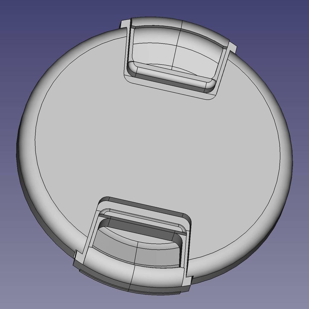 Free 3D file 55mm lens cap 🧢・3D printable object to download・Cults