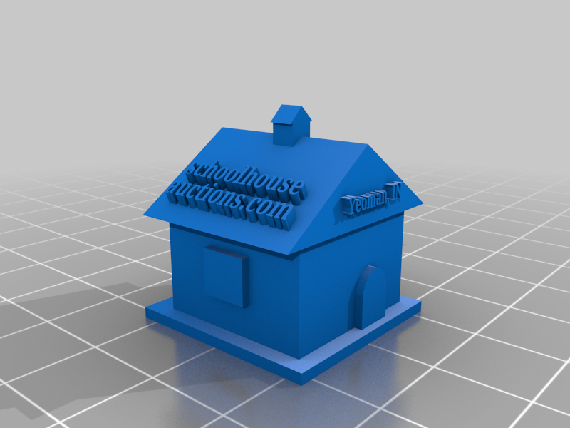 Free STL file Little Schoolhouse Auctions 🧞‍♂️・3D printer design to ...