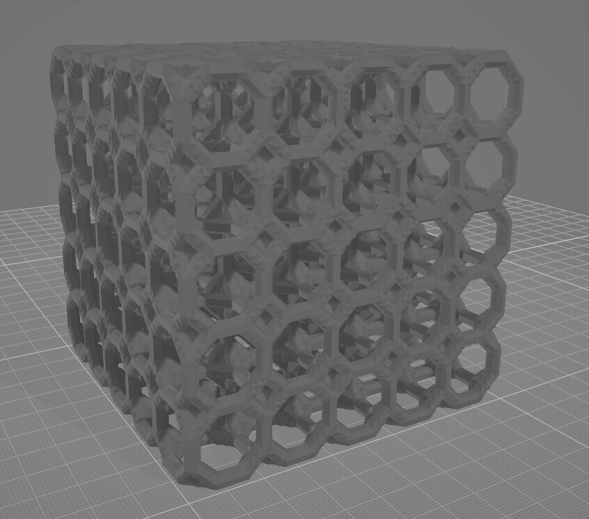 Free 3D file Truncated Cube Lattice Structure 🎒・3D printing template to ...