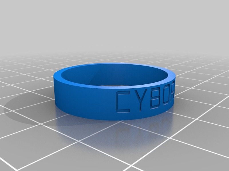 Free 3D file CYBORG Ring size 15 💍・Model to download and 3D print・Cults