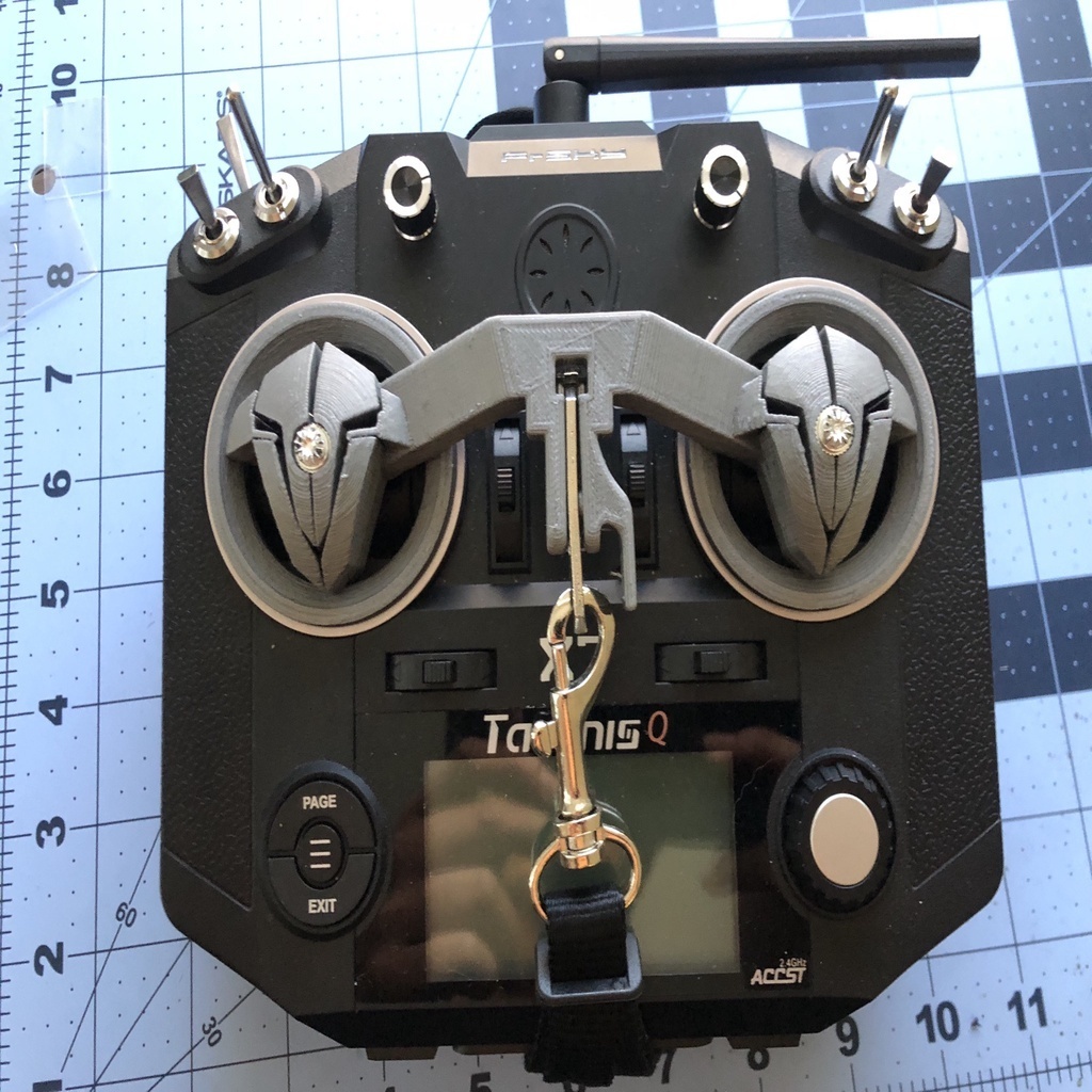 Free 3D file TBS Taranis X9D & QX7 Gimbal Guard w/ Clip・3D printer model to download・Cults