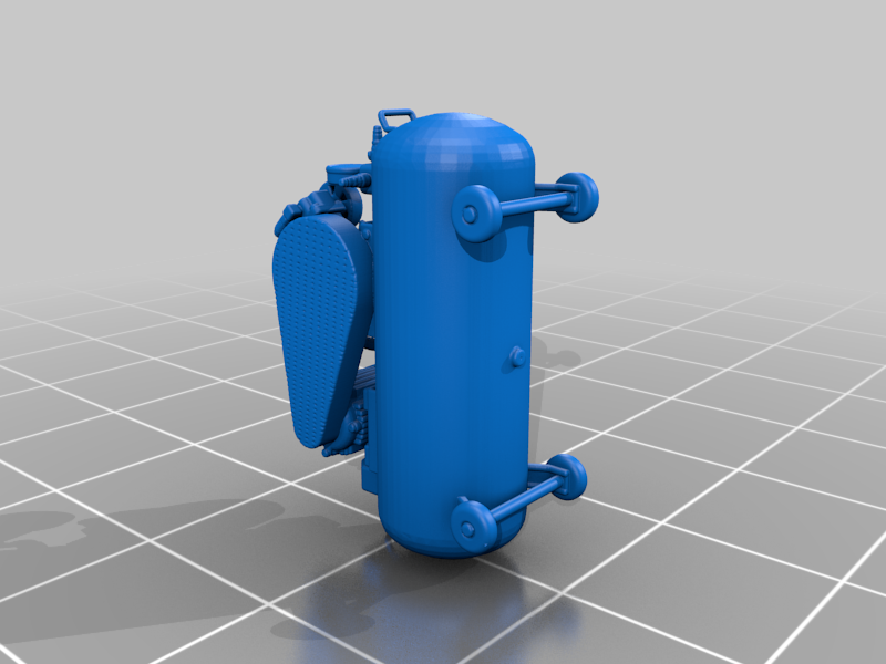 Free 3D file Compressor scale H0・3D printing model to download・Cults