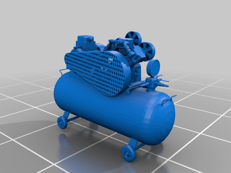 Free 3D file Compressor scale H0・3D printing model to download・Cults