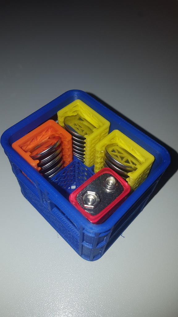 Free 3D file 9V Battery Beer Crate Insert for CR20xx・Template to ...