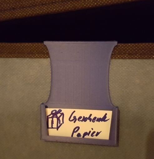 Free 3D file Label Holder / Label Holder・3D print object to download・Cults