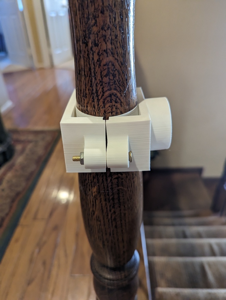 Free 3D file Baby Gate Adapter for rounded banister・3D printer design ...