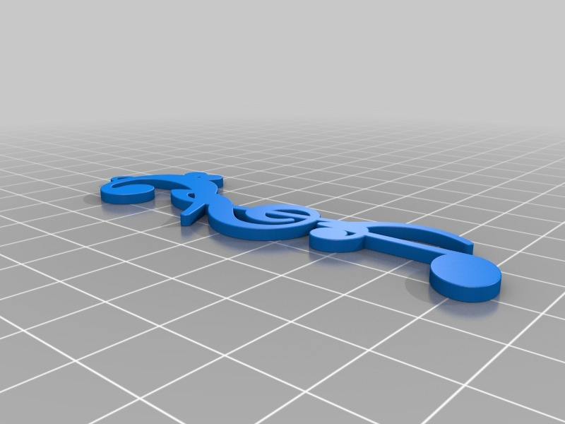 Free 3D file Music Note Necklace・3D printing model to download・Cults