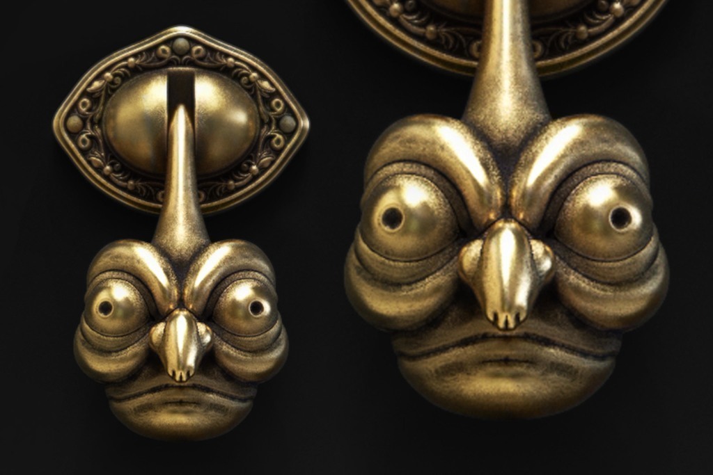 Free 3D file Ubaba Door Knoker (From Spirited Away)・3D print model to ...