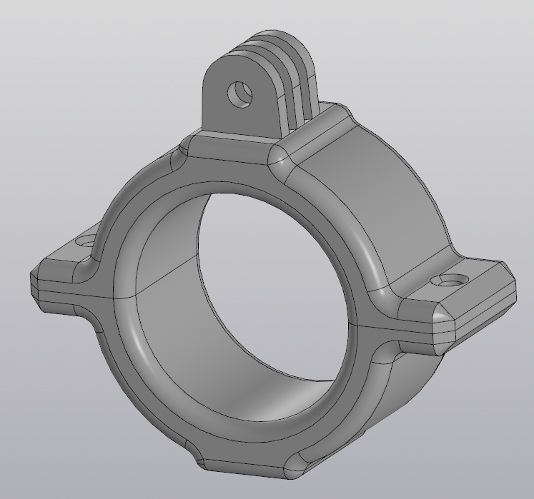 Free 3D file Action Camera bracket・3D print object to download・Cults