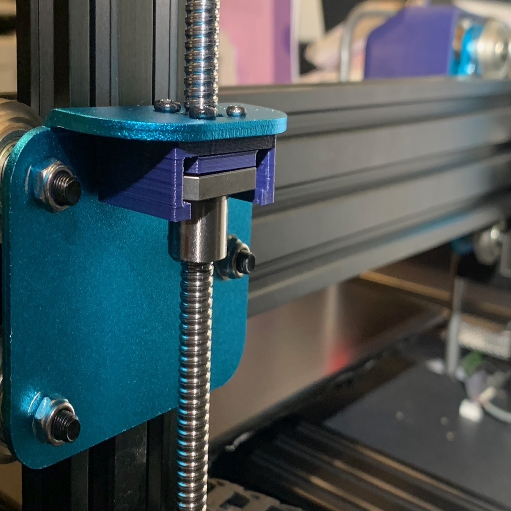Free 3D file Floating Z-Axis mount for miniature ball screw for ...